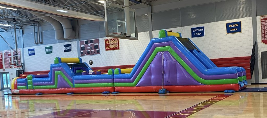 70’ Rock Wall Obstacle Course – Jump Around Party