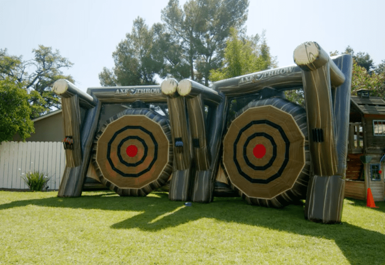 Inflatable Axe Throw Game (Double) – Jump Around Party